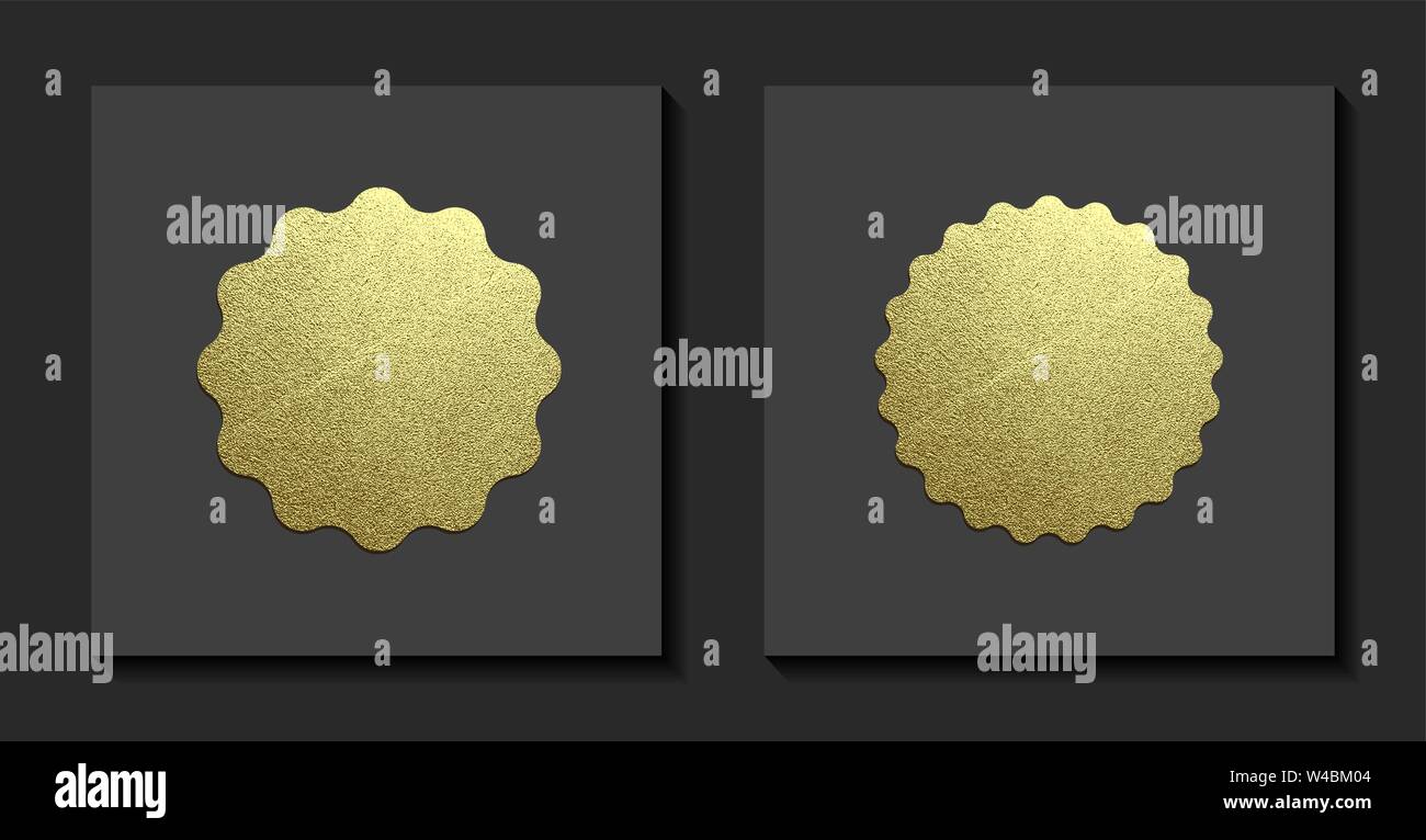 Vector illustration. Gold rubber stamp. Luxury golden vintage border Stock Vector Image & Art ...