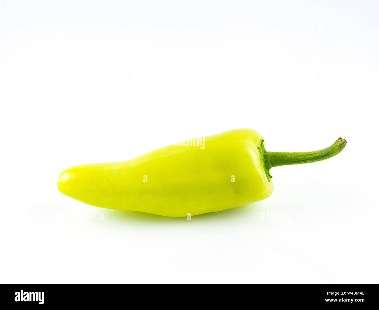Fresh green peppers isolated on white background Stock Photo - Alamy