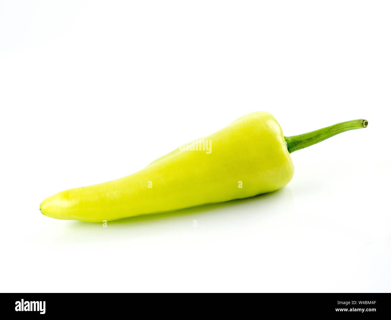 Fresh green peppers isolated on white background Stock Photo - Alamy