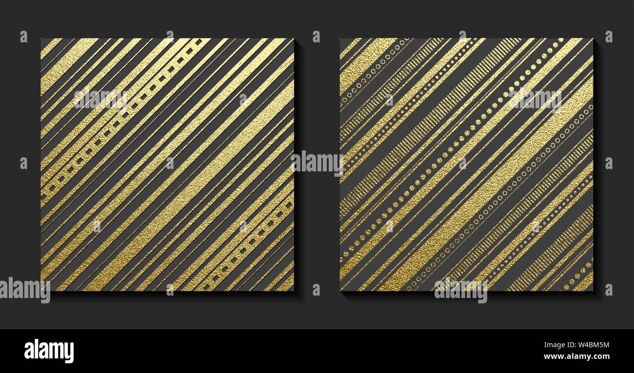 Gold pattern with diagonal stripes. Abstract golden background. Vector ...