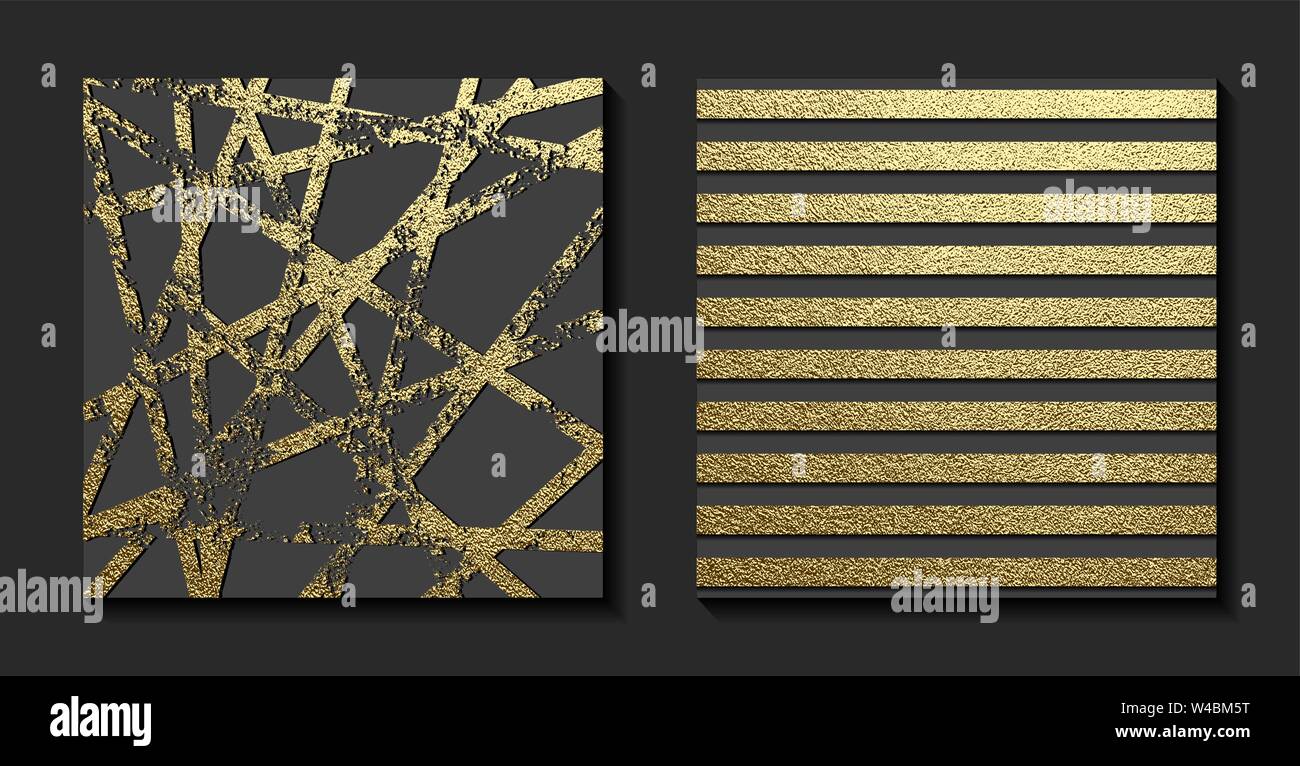 Golden glossy stripe texture. Metal pattern. Abstract gold background ...