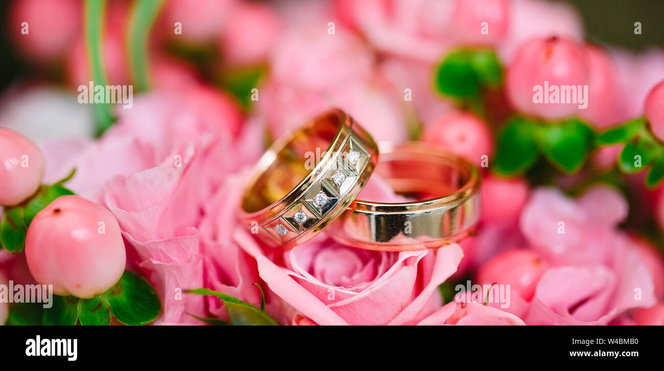 Wedding Rings as a symbol of love and loyalty Stock Photo - Alamy