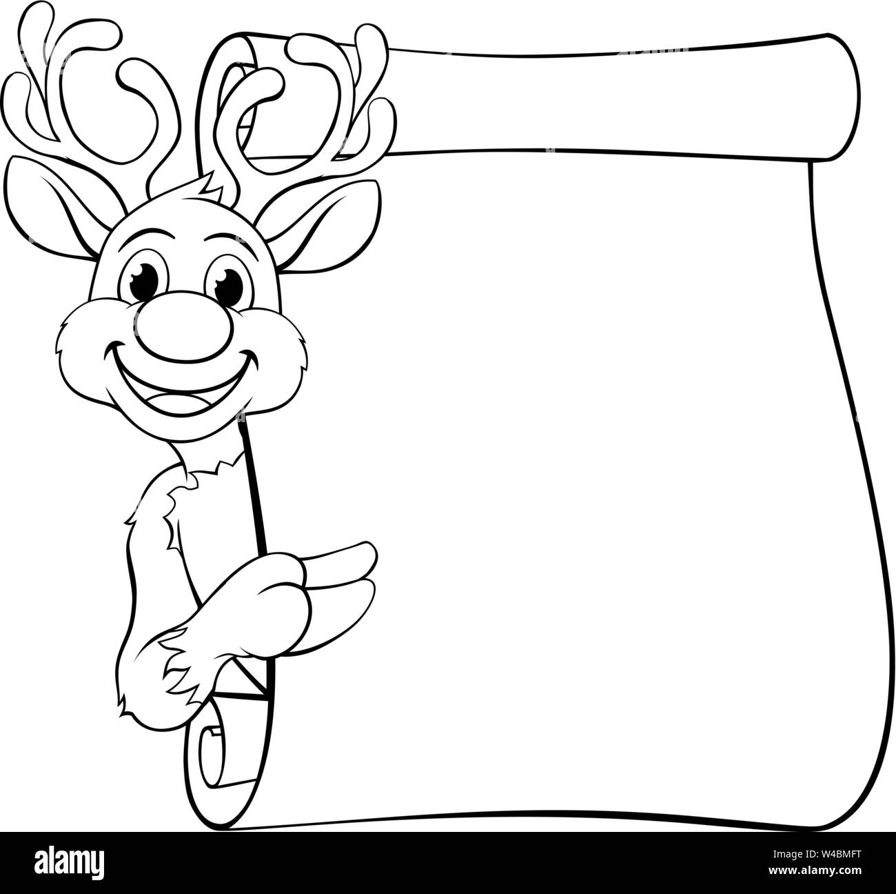 Santas Christmas Reindeer Cartoon Character Stock Vector Image & Art ...