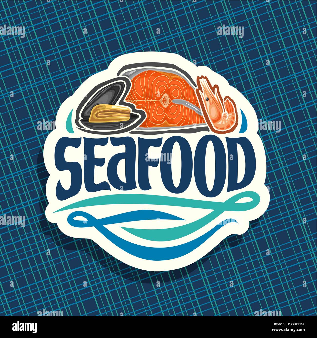 Vector logo for Seafood Stock Vector Image & Art - Alamy