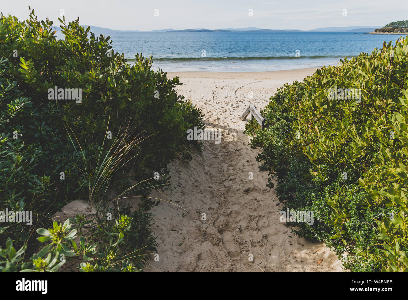 sunny Australian beach in Cremorne, Tasmania looking beautiful and ...