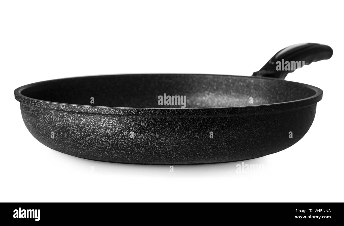 frying pan isolated on white background Close up Stock Photo - Alamy