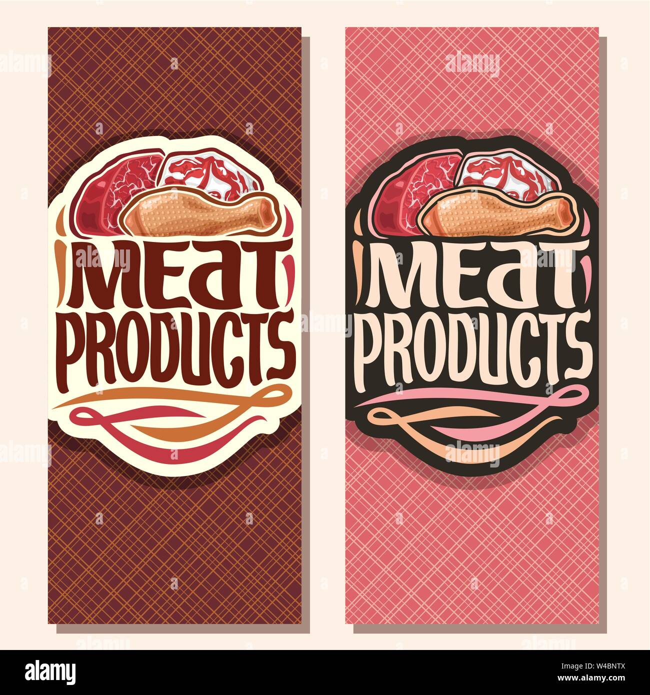 Vector vertical banners for Meat Stock Vector Image & Art - Alamy