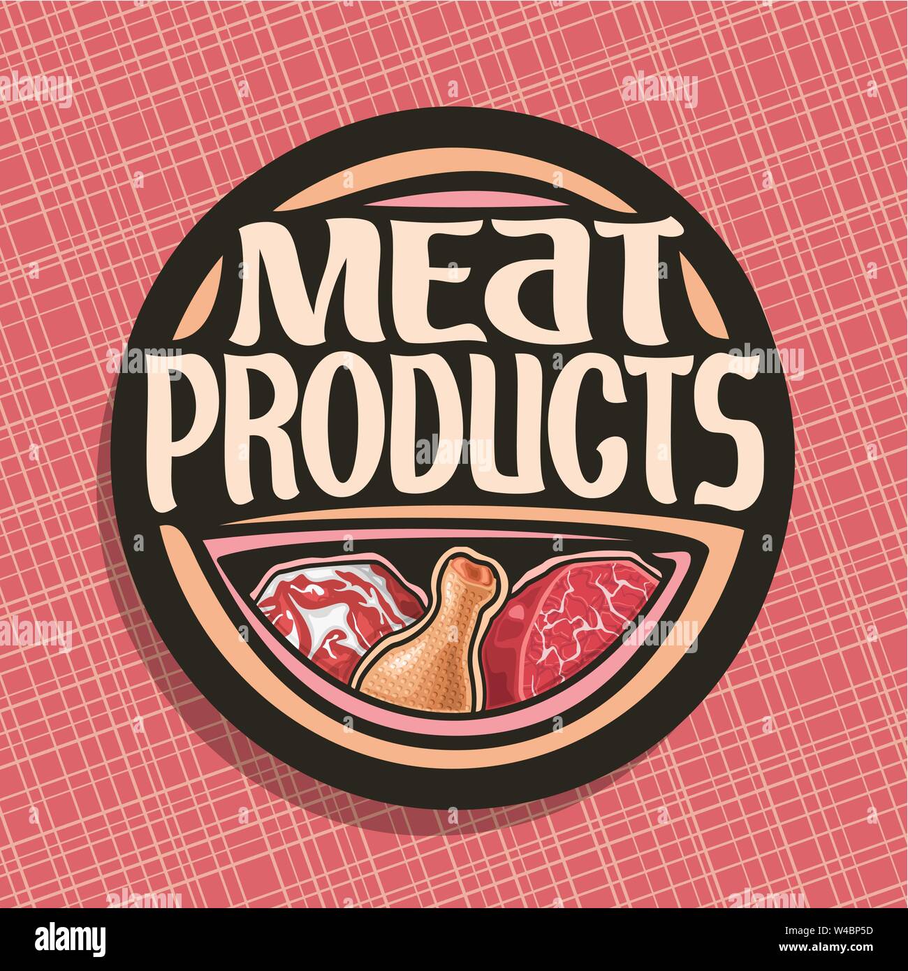 Beef butcher meat vector hi-res stock photography and images - Alamy