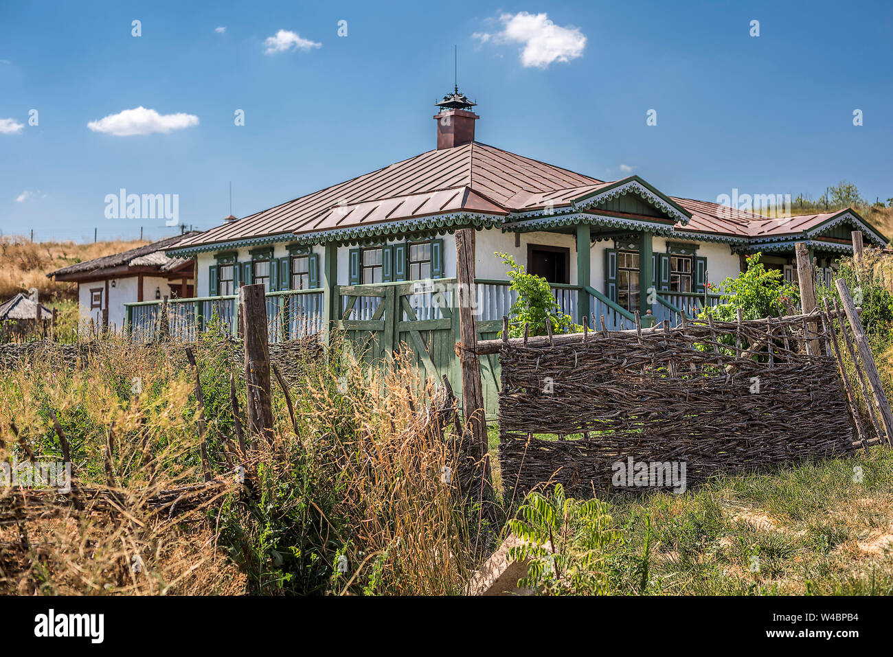 The courtyard of the Don Cossack house - baz Stock Photo - Alamy