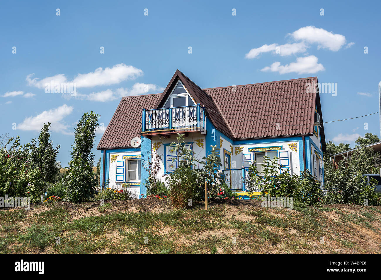The courtyard of the Cossack house - baz Stock Photo - Alamy