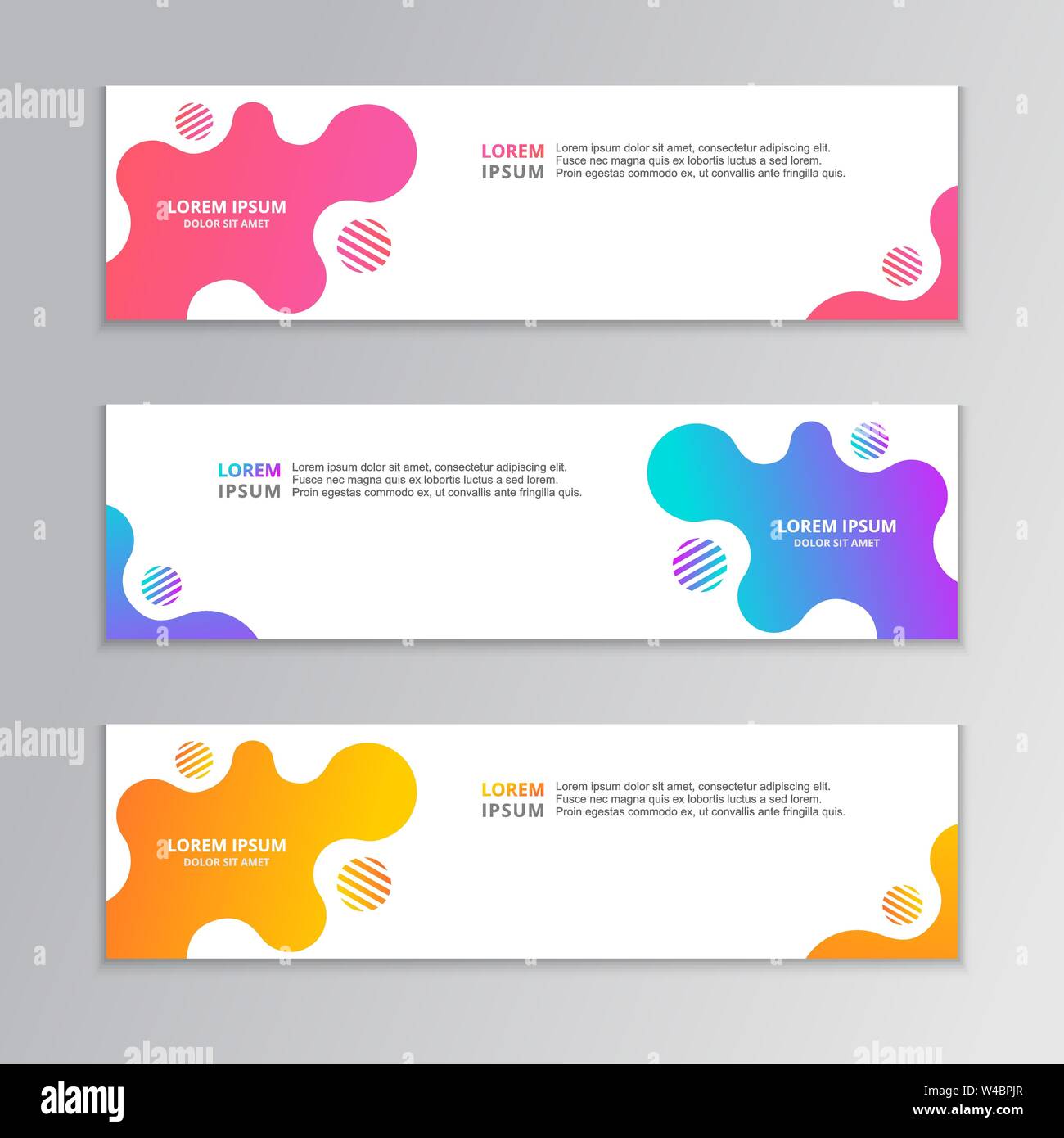 Abstract Banner Template, Modern Design Background, Dynamic Fluid ...
