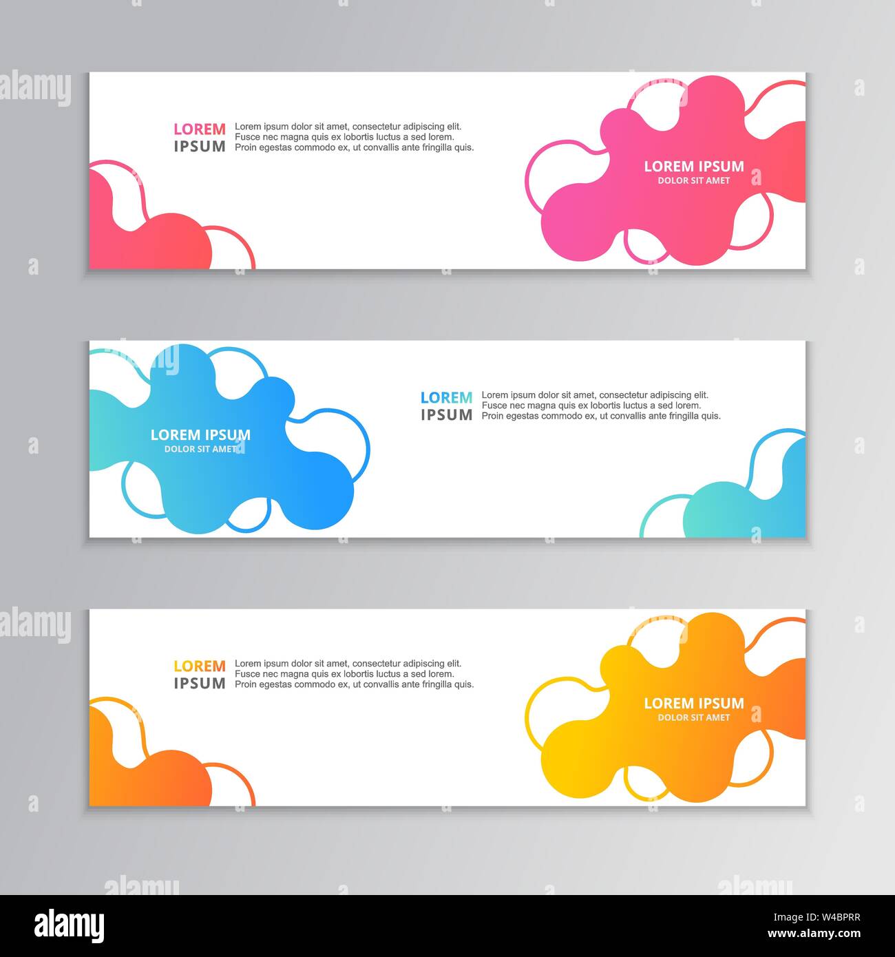 Abstract Banner Template, Modern Design Background, Dynamic Fluid ...