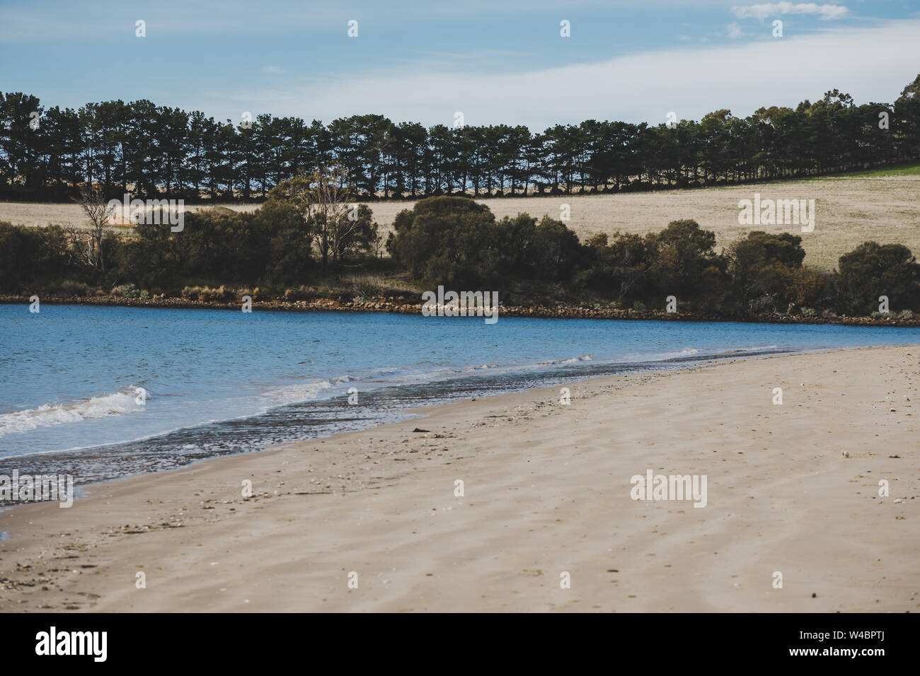 sunny Australian beach in Cremorne, Tasmania looking beautiful and ...