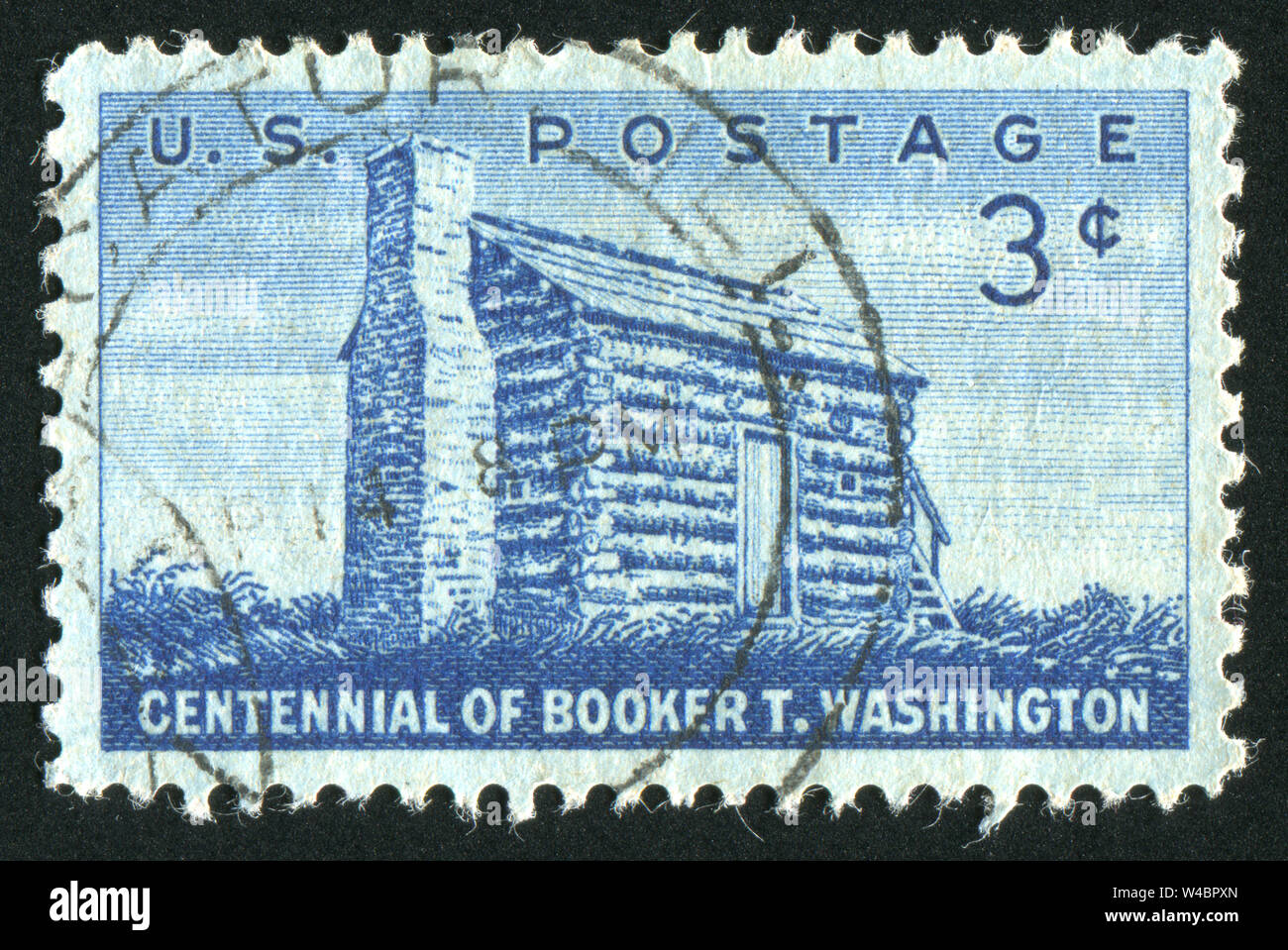 UNITED STATES - CIRCA 1956: stamp printed by United states, shows Log ...