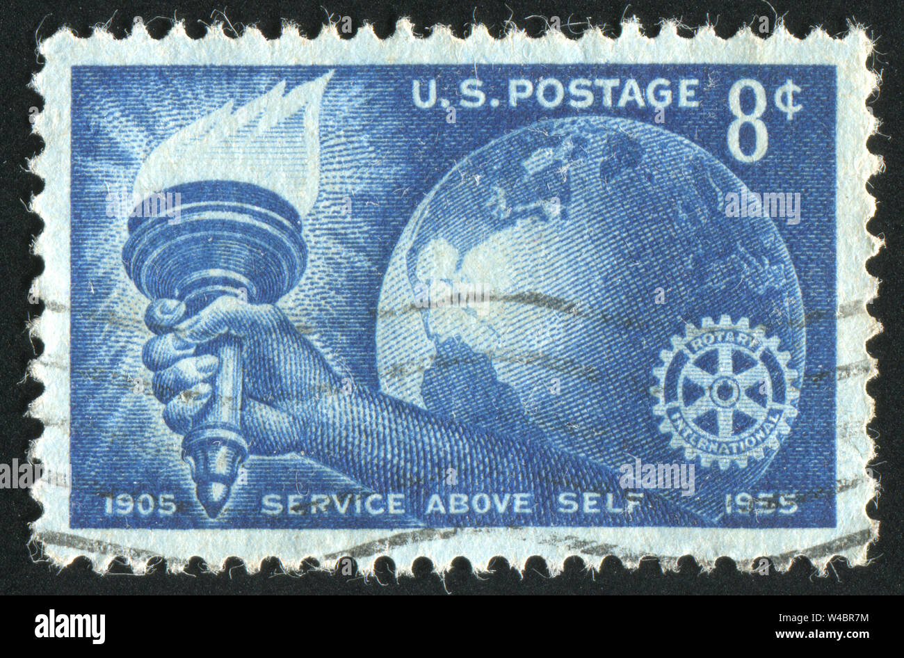 UNITED STATES - CIRCA 1955: stamp printed by United states, shows Torch ...