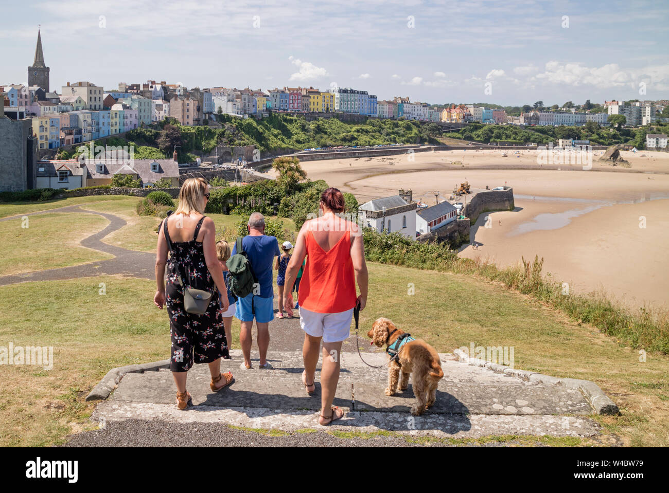 The Welsh coastal town of Tenby, Pembrokeshire, Wales, UK Stock Photo ...