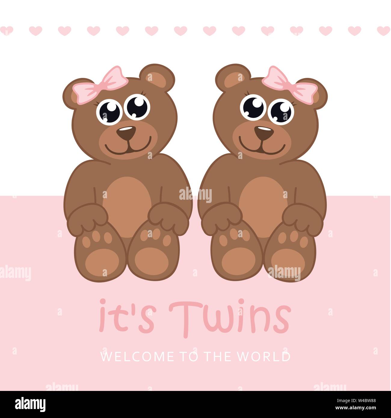 Welcome twins hi-res stock photography and images - Alamy