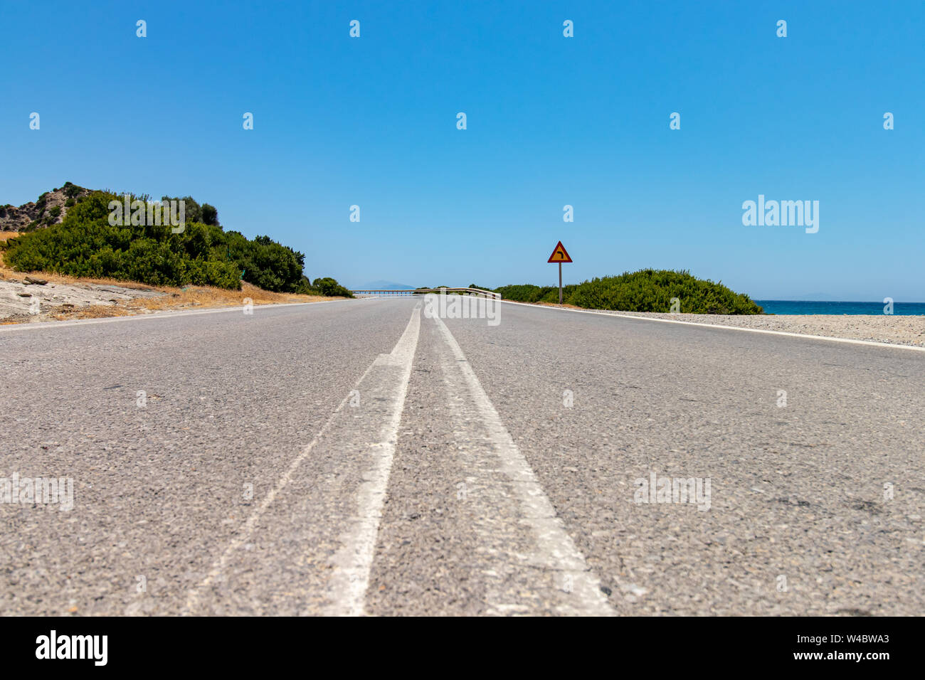 Greece road route highway sign travel hi-res stock photography and ...