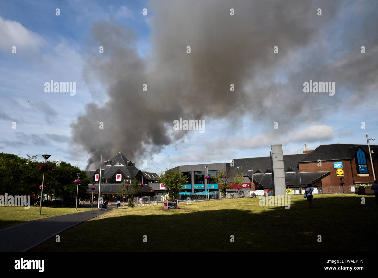 Walthamstow, London, UK. 22nd July 2019. The Mall shopping centre in ...