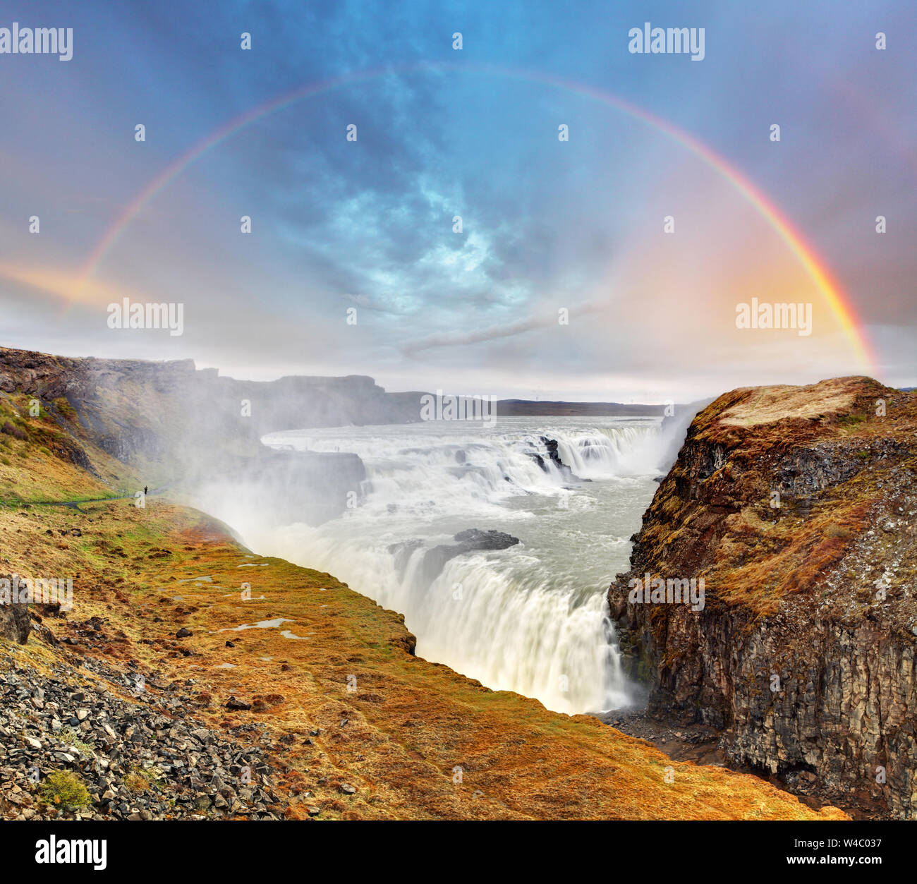 Waterfall iceland gullfoss cascade hi-res stock photography and images ...