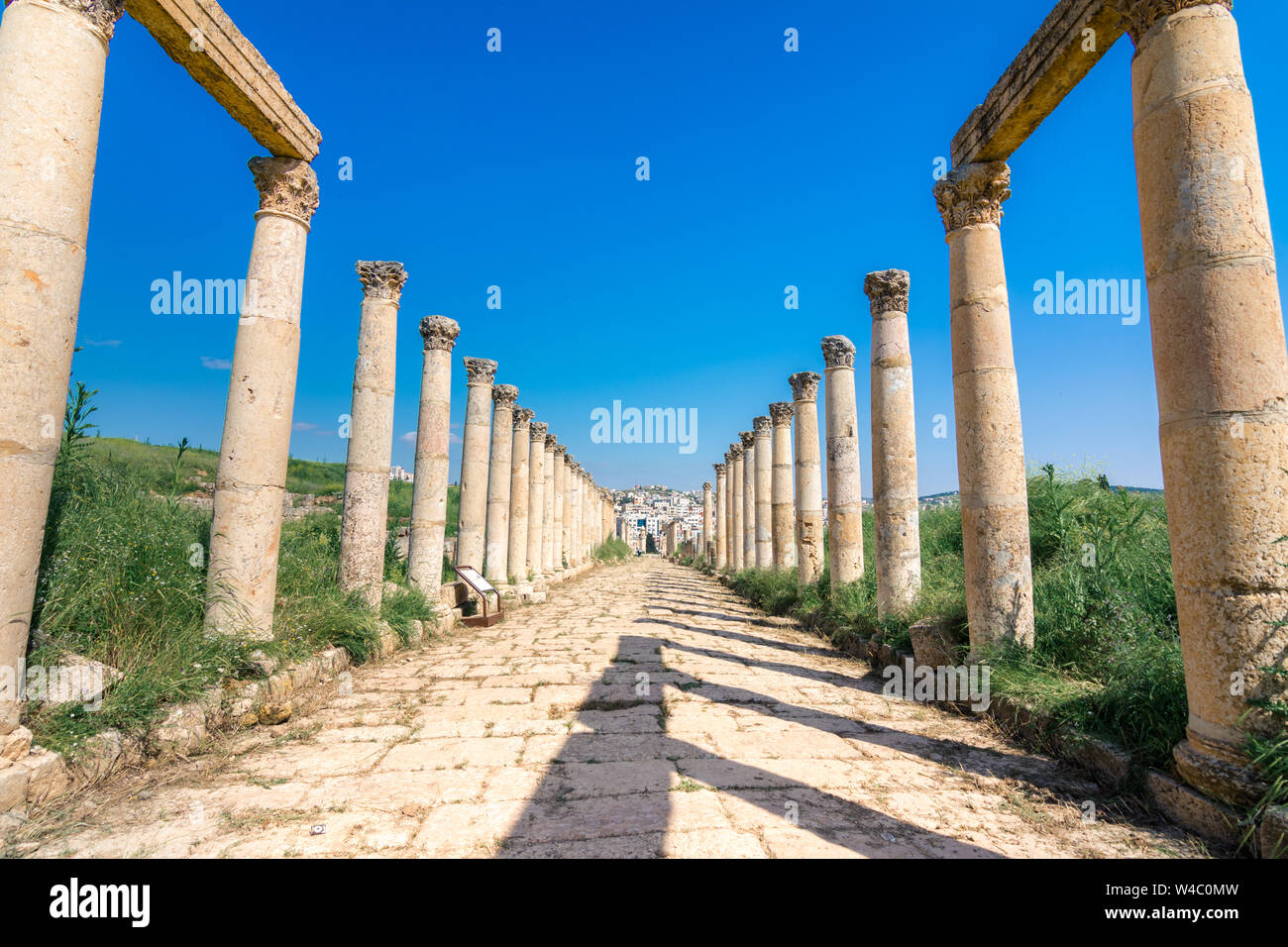 Jerash roman columns hi-res stock photography and images - Alamy