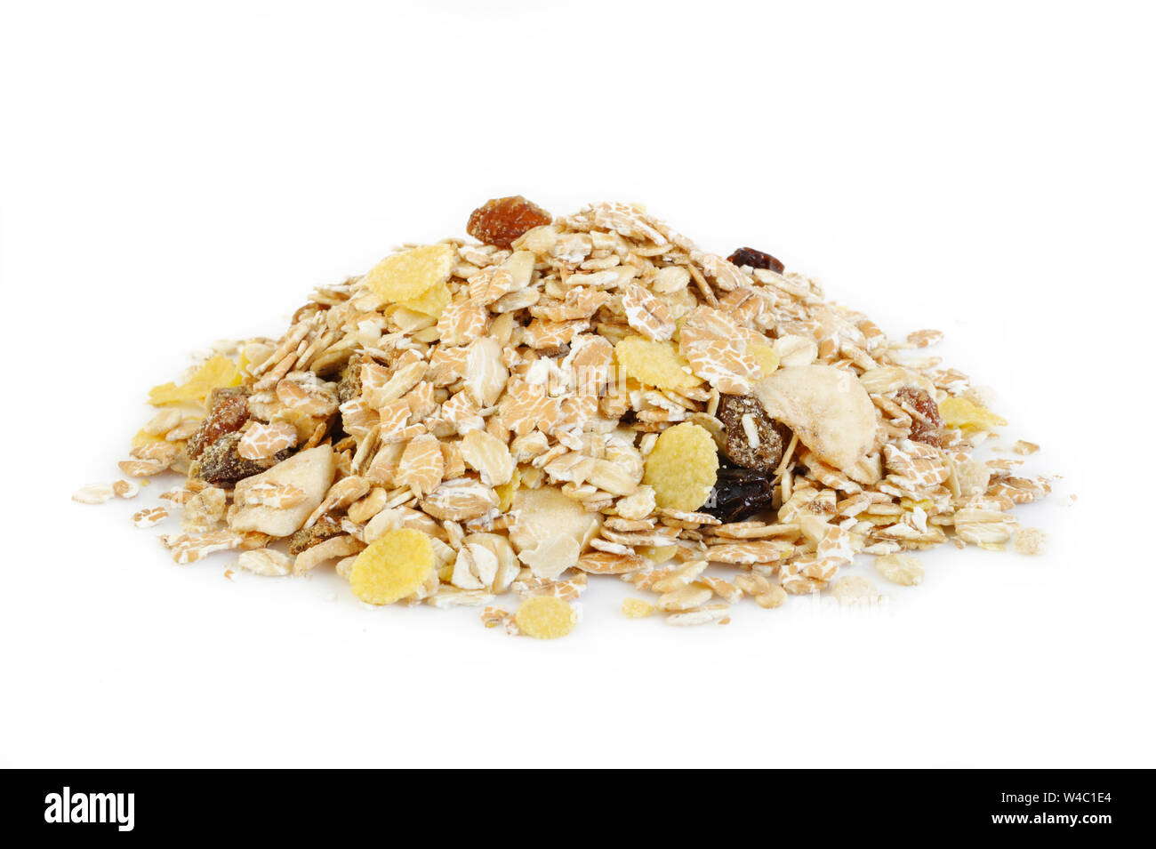muesli isolated on white background Stock Photo - Alamy