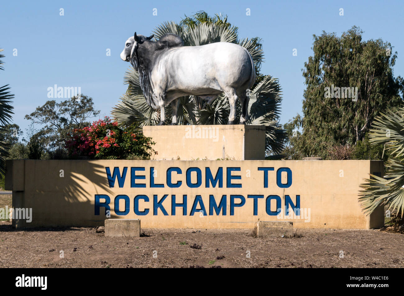The Brahman Bull monument is situated on a roundabout of the Bruce ...