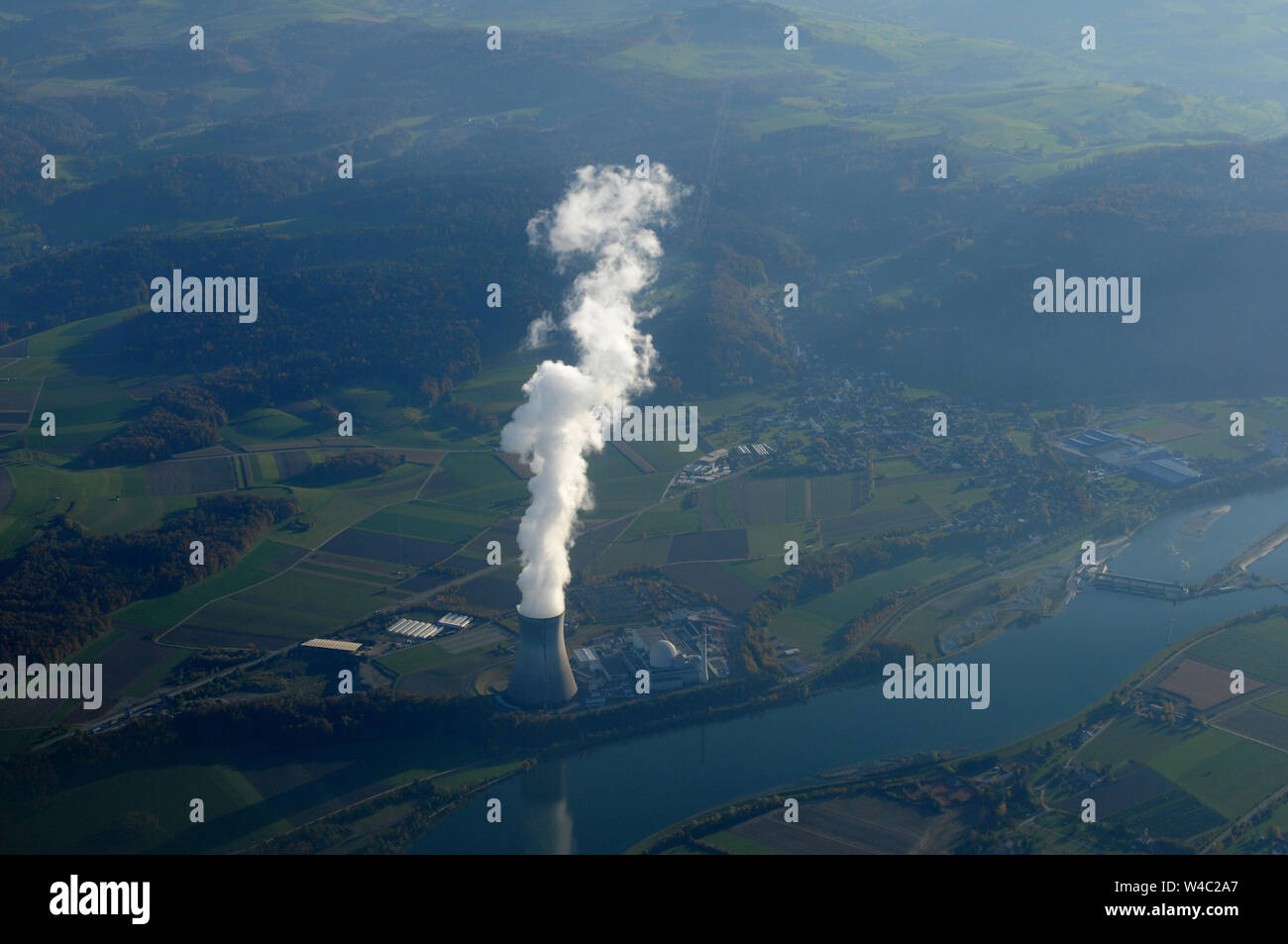 The swiss nuclear power station Gösgen in Dänikon (KKG), in canton ...