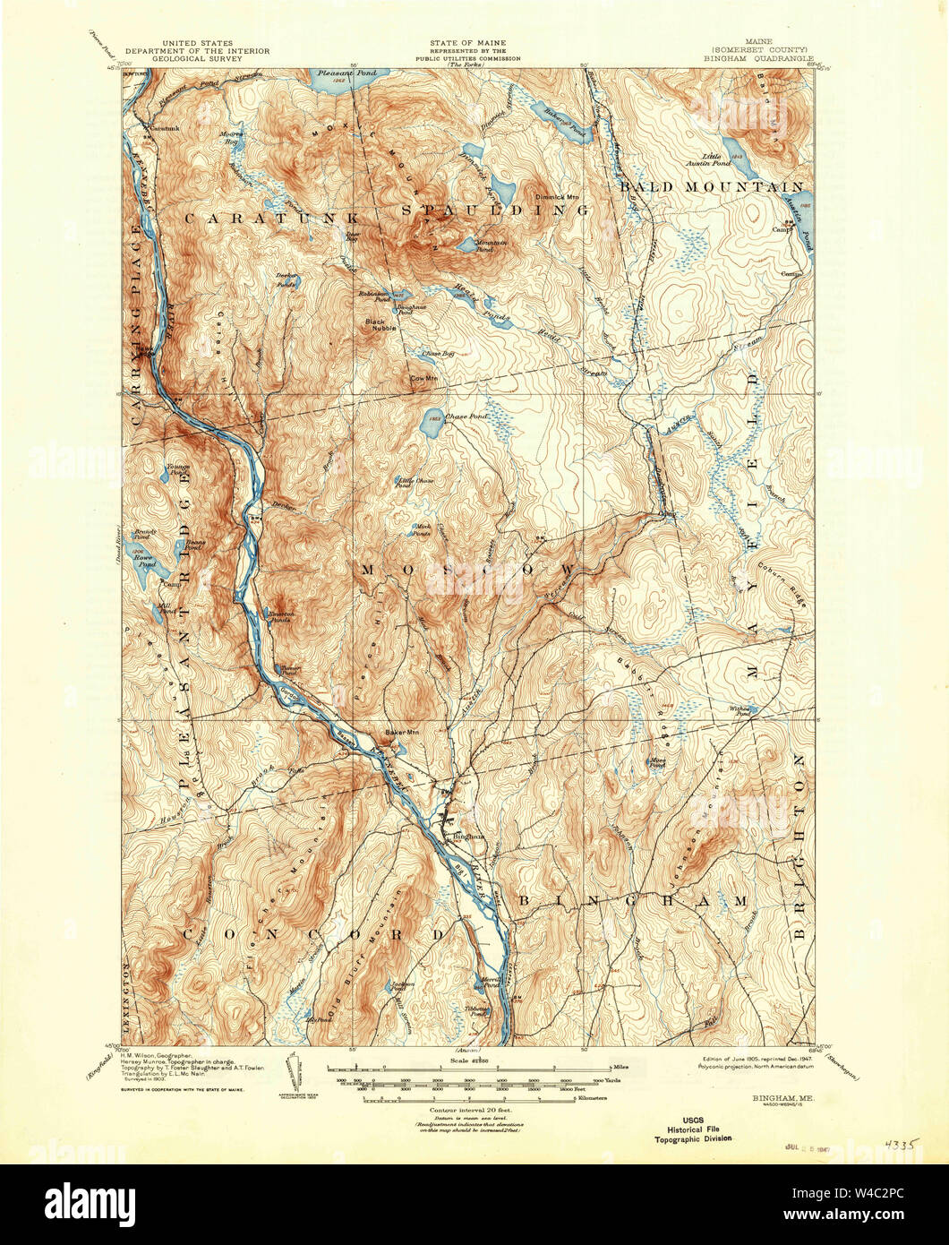 Bingham map hi-res stock photography and images - Alamy