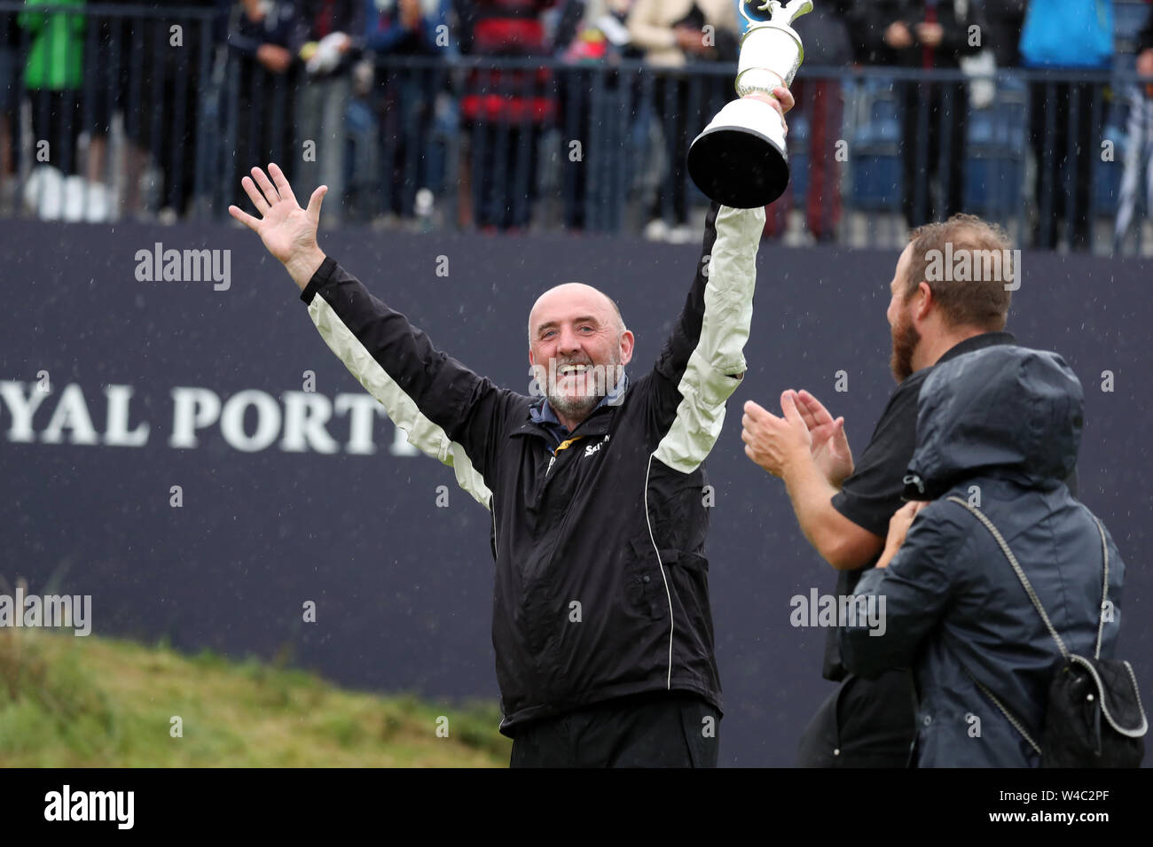 Royal Portrush, UK. 21st July, 2019. Brendan Lowry, father of Ireland's ...