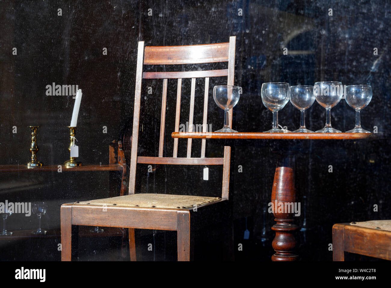 Antique shop window display Stock Photo - Alamy