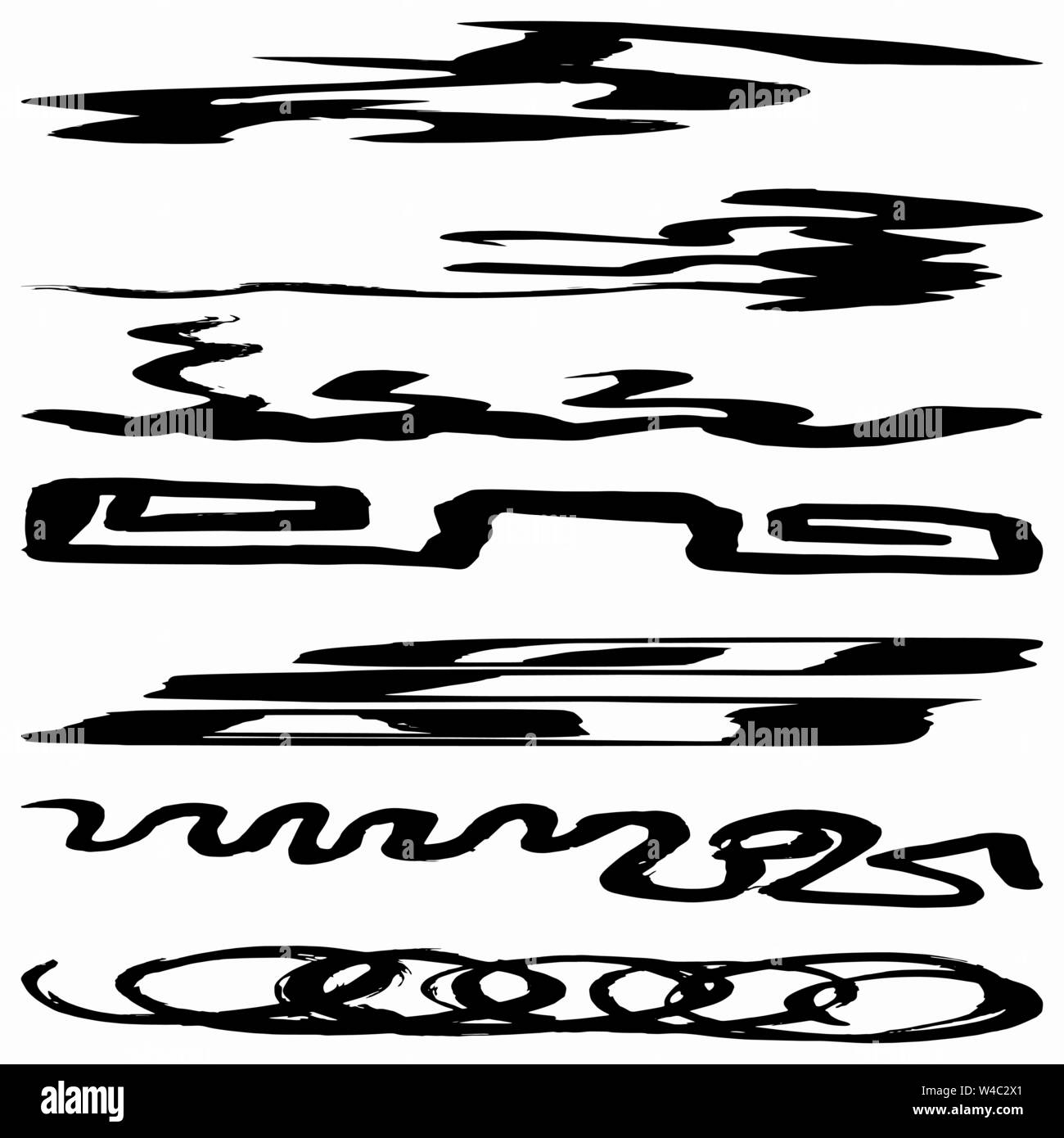 Spot paint graffiti design elements collection Stock Vector Image & Art ...