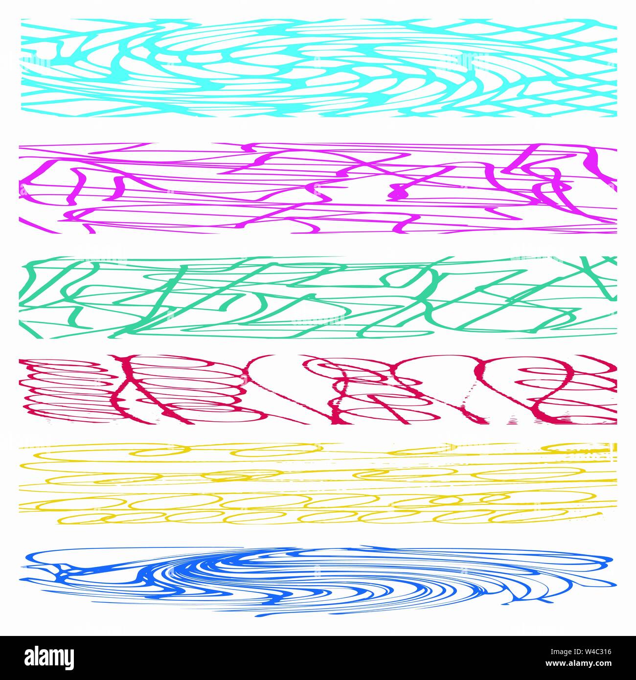 colored bright banners beautiful collection for design Stock Vector ...