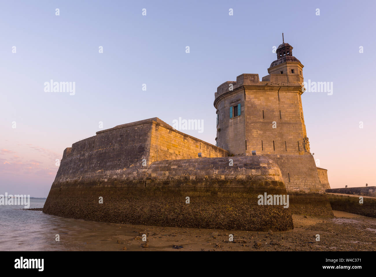 Fort Louvois at low tide, Charente-Maritime, France Stock Photo - Alamy