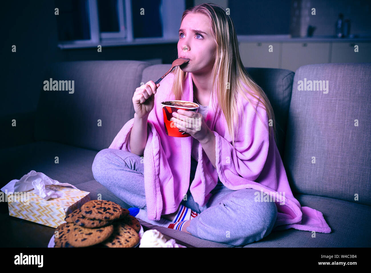 Comfort eating ice cream hi-res stock photography and images - Alamy