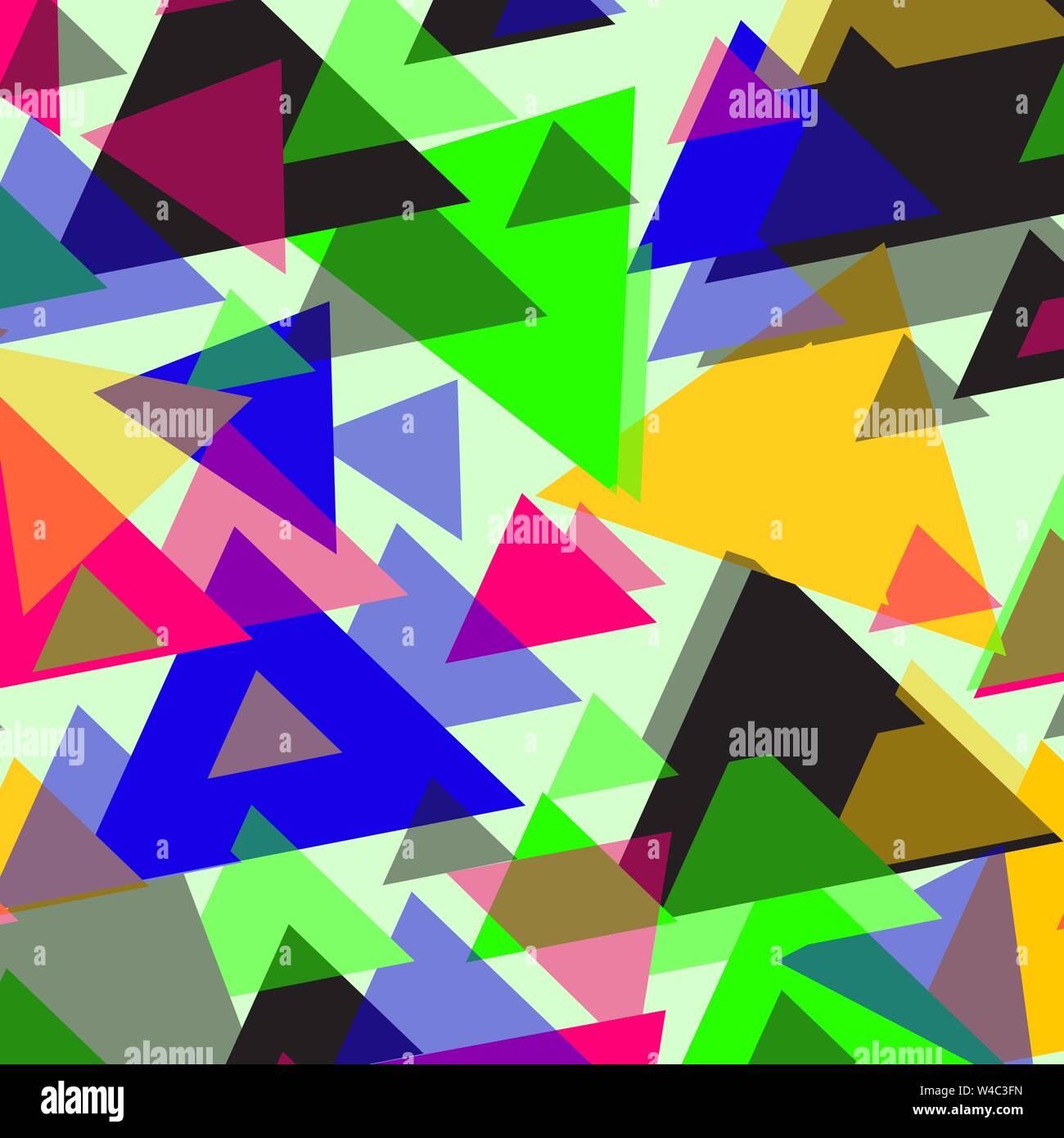 bright colored polygons on a light background vector illustration Stock ...