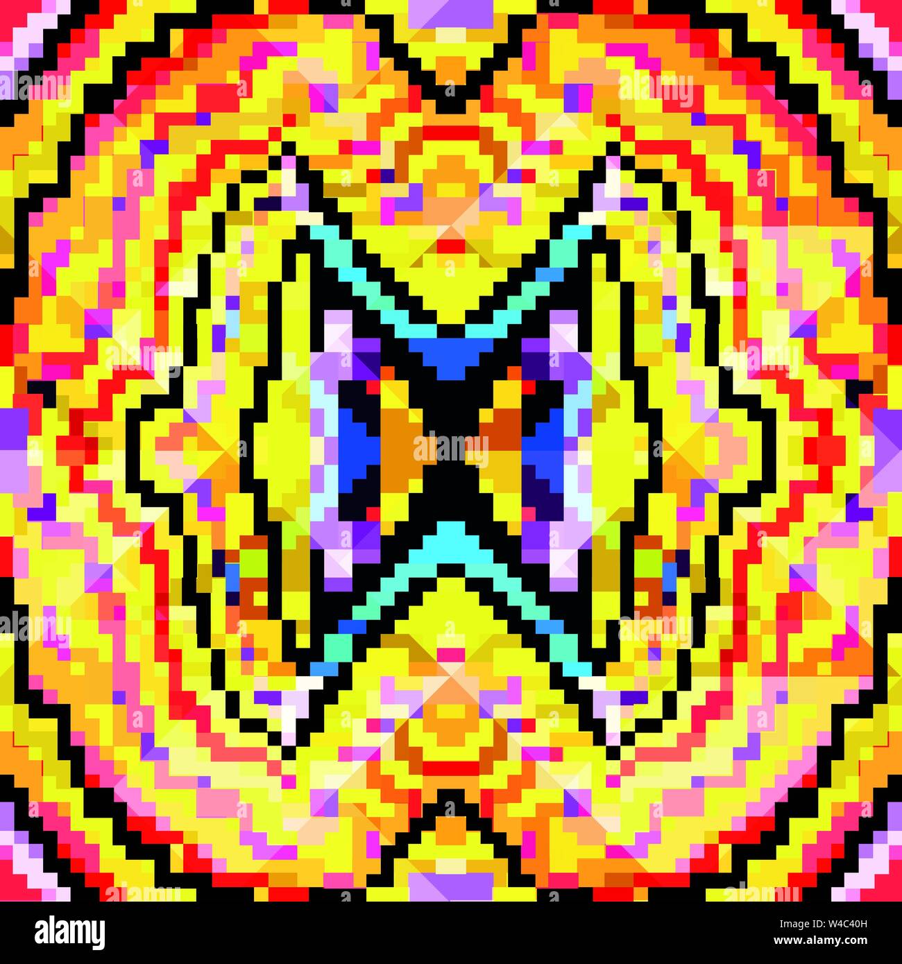 yellow geometric polygons seamless pattern vector illustration Stock ...