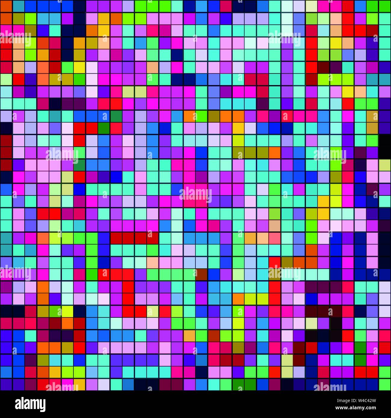 Beautiful small colored pixels seamless pattern Stock Vector Image ...