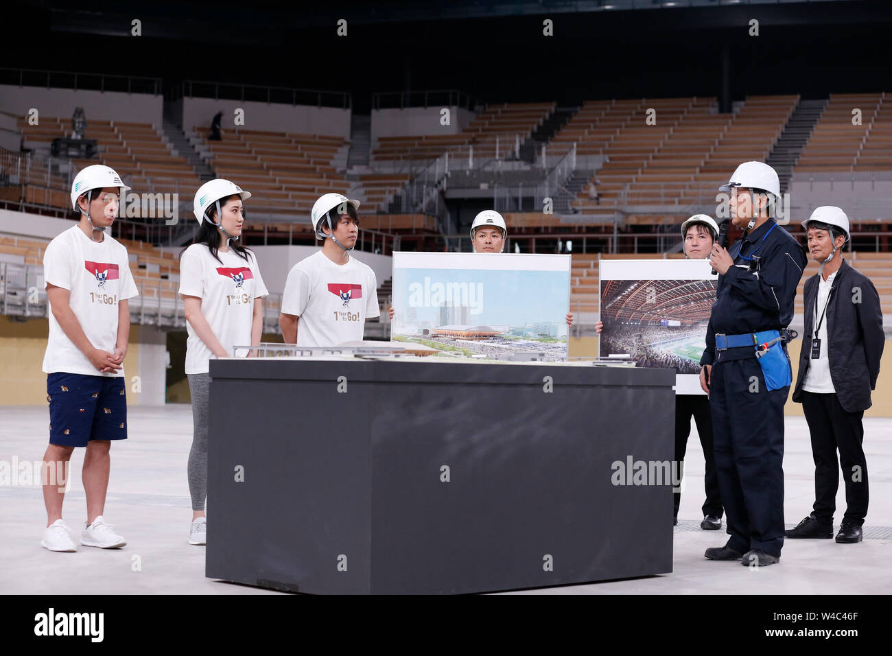 Tokyo, Japan. 22nd July, 2019. (L to R) Masaki Ito, Kotono Tanaka ...