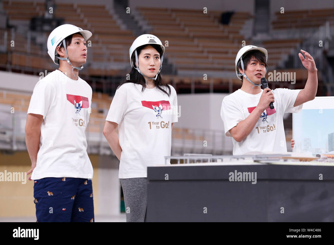 Tokyo, Japan. 22nd July, 2019. (L to R) Masaki Ito, Kotono Tanaka ...