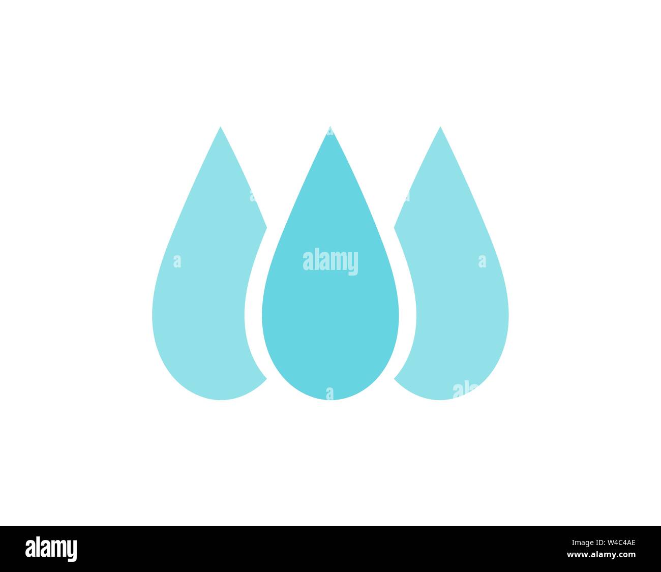 Water symbol. Blue drops icon or logo Stock Vector Image & Art - Alamy