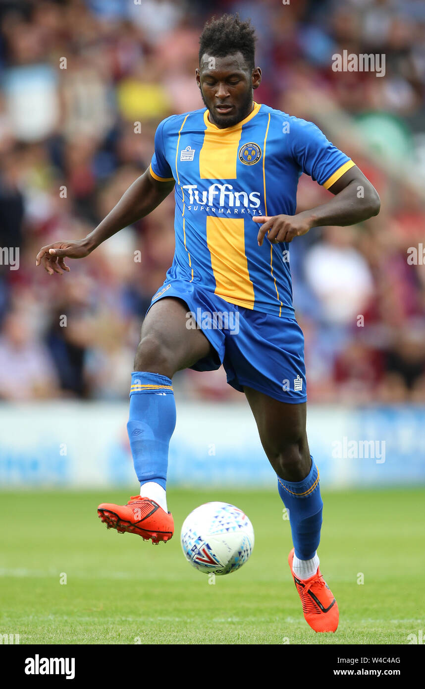 Shrewsbury Town's Aaron Pierre Stock Photo - Alamy