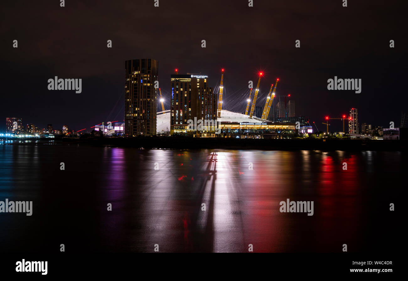Millennium Dome (O2 Arena) at Night, London England UK Stock Photo - Alamy