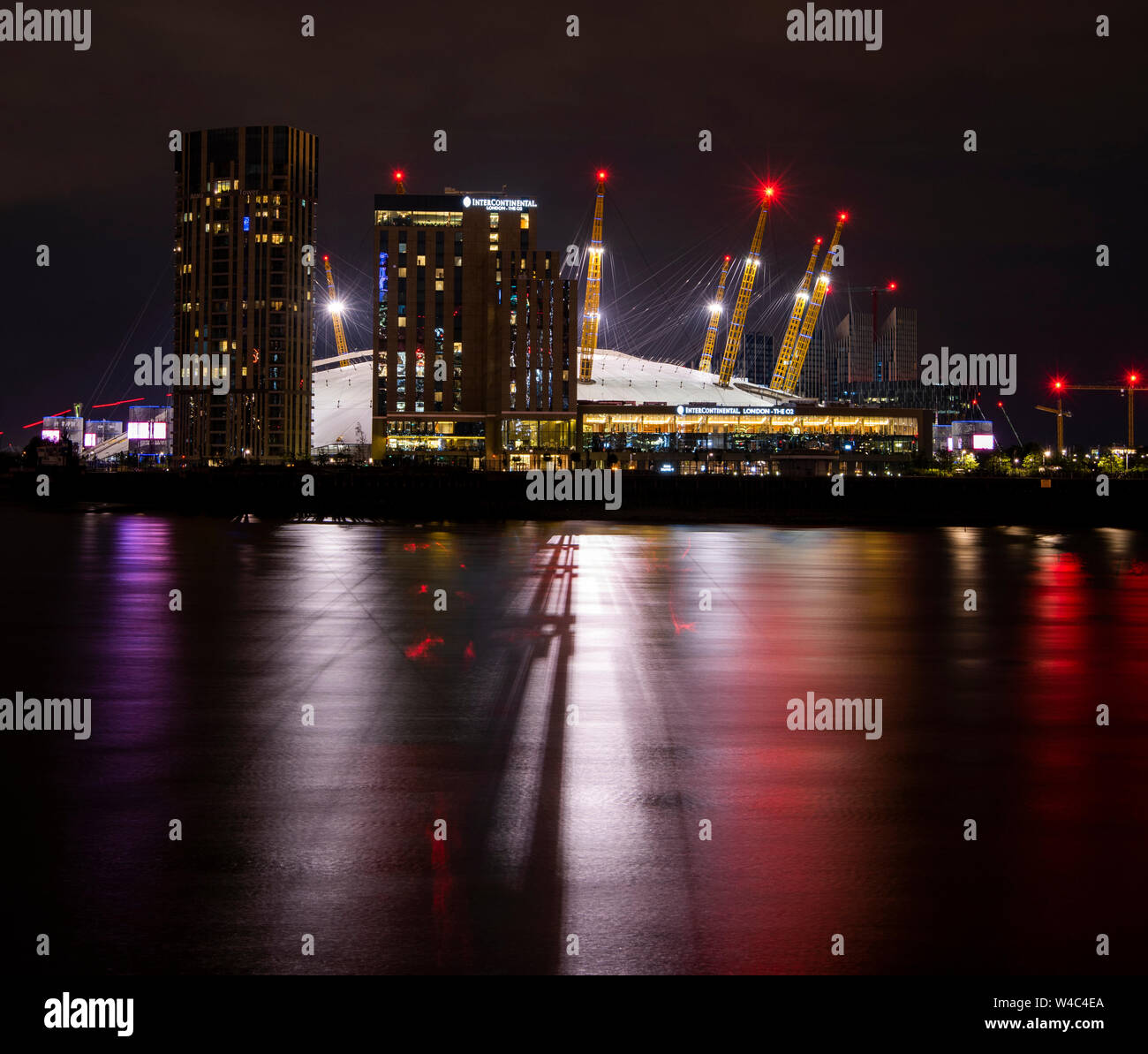 Millennium Dome (O2 Arena) at Night, London England UK Stock Photo - Alamy