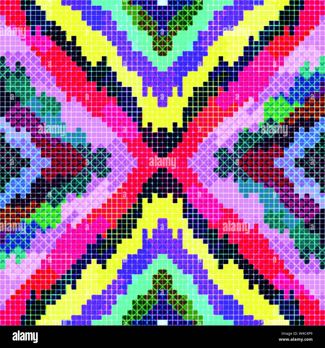 Pink pixels Stock Vector Images - Alamy