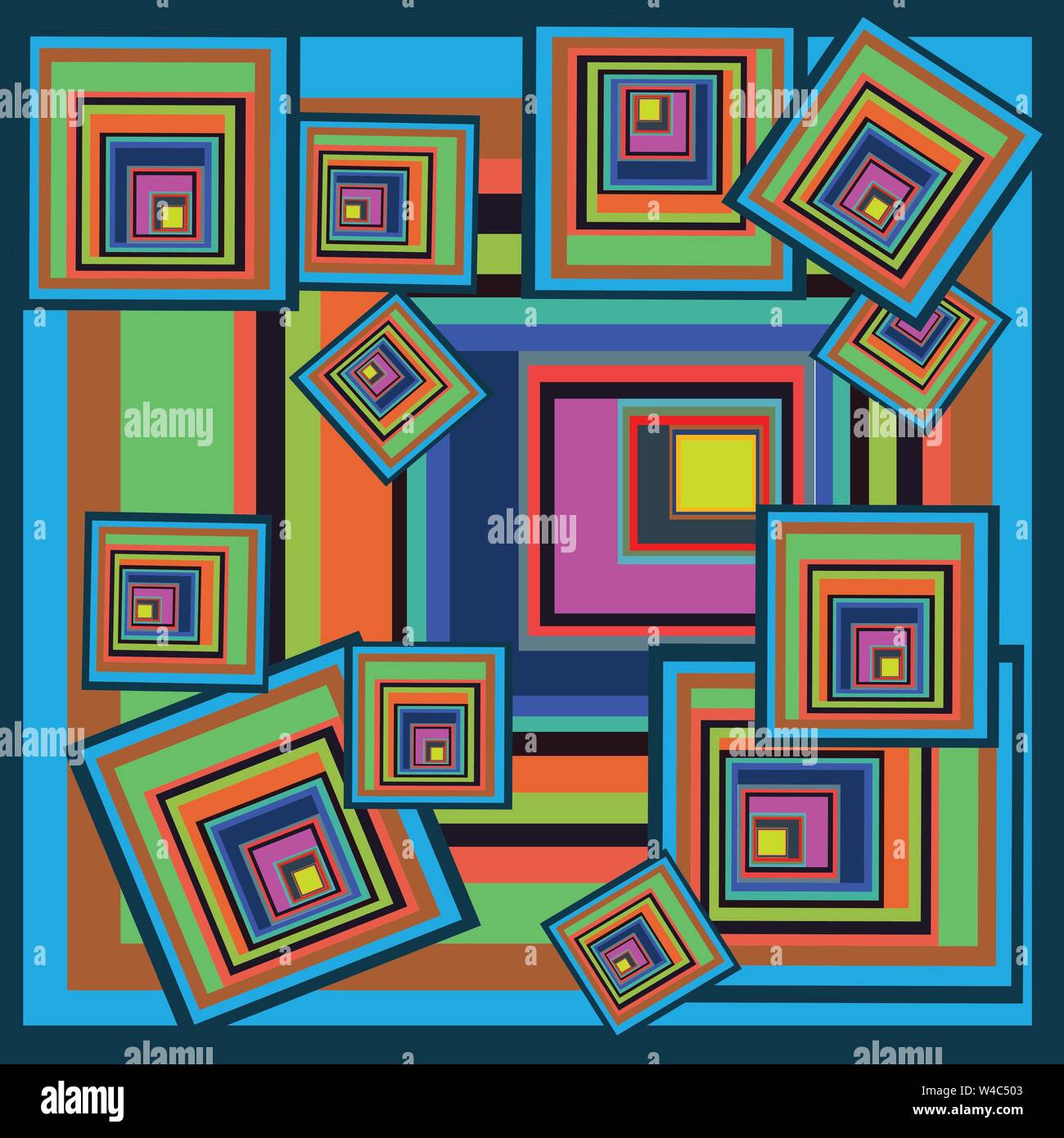 square abstract geometric background vector illustration Stock Vector ...