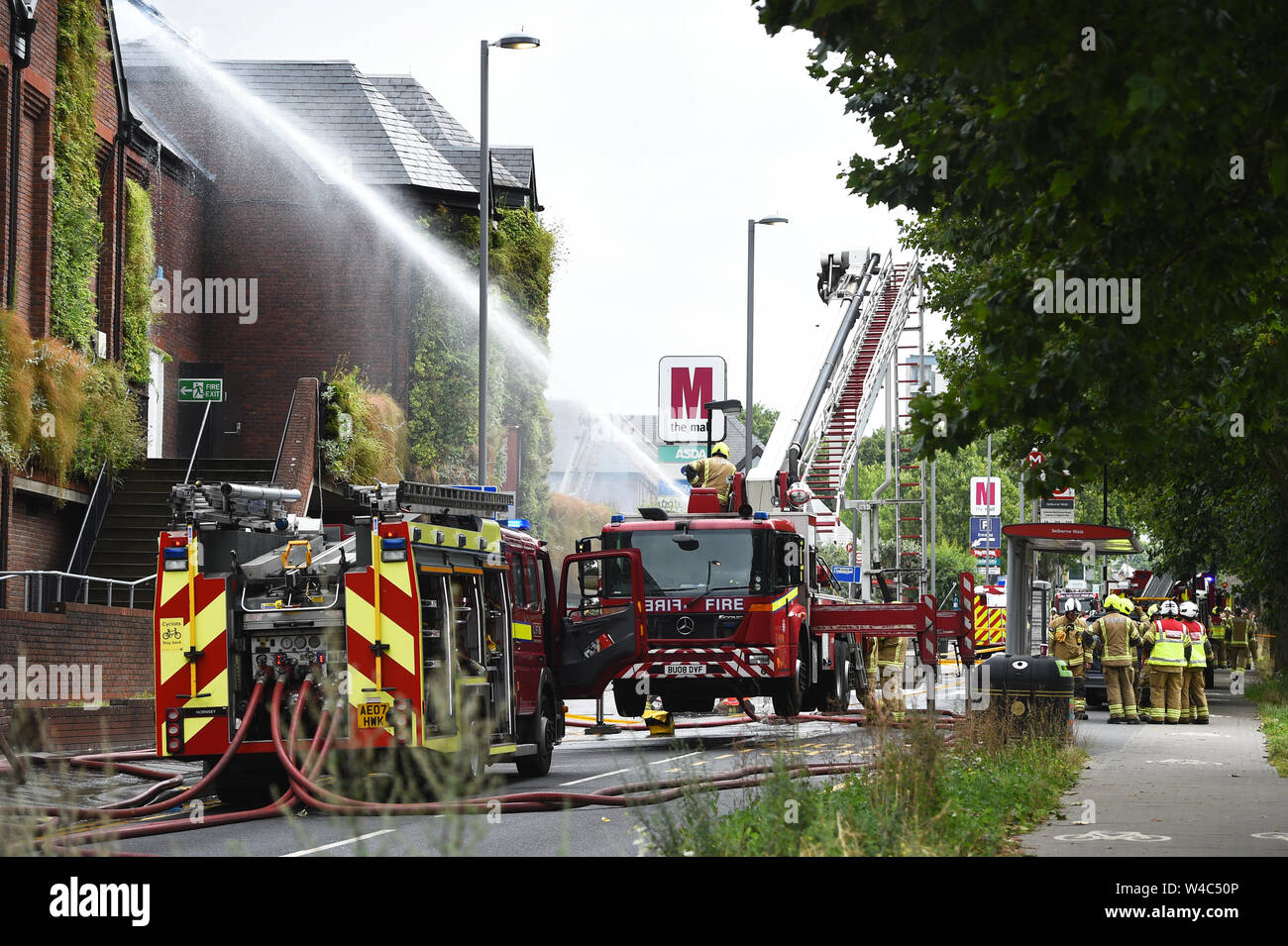 Fire walthamstow mall on selbourne road hi-res stock photography and ...