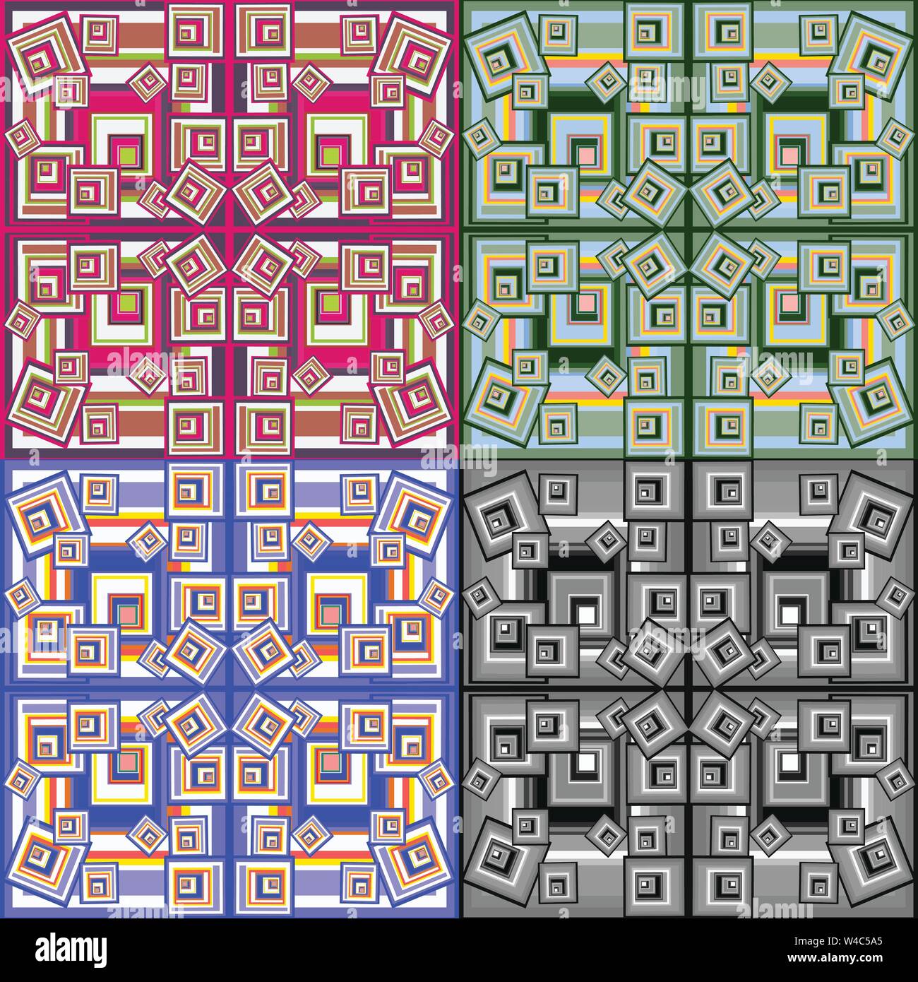 square abstract geometric background vector illustration Stock Vector ...