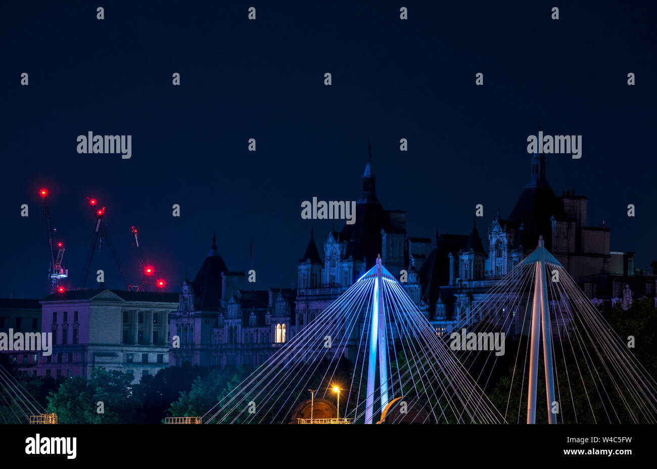 Waterloo bridge lights hi-res stock photography and images - Alamy