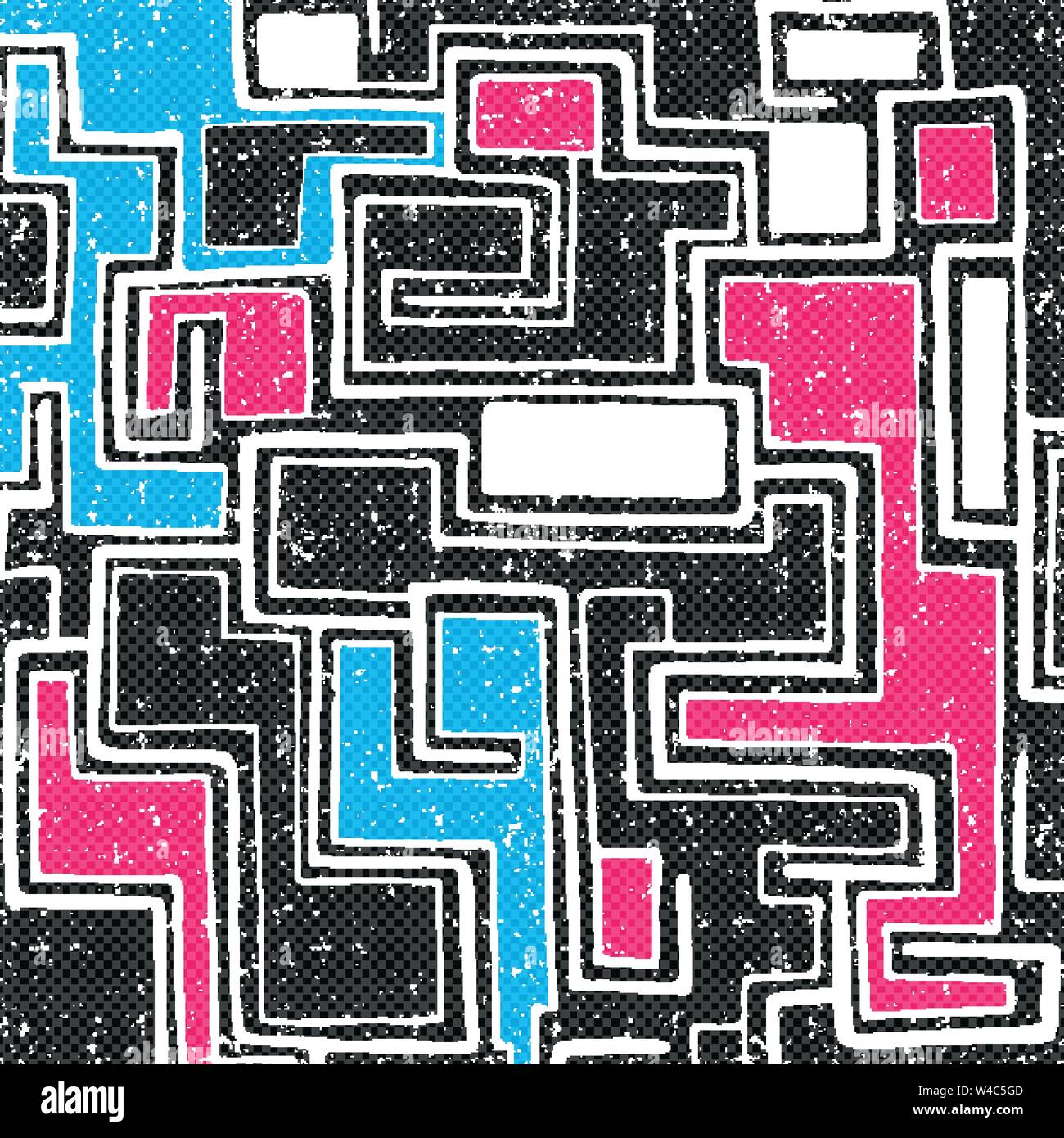 Beautiful abstract dark lines graffiti pattern vector illustration ...